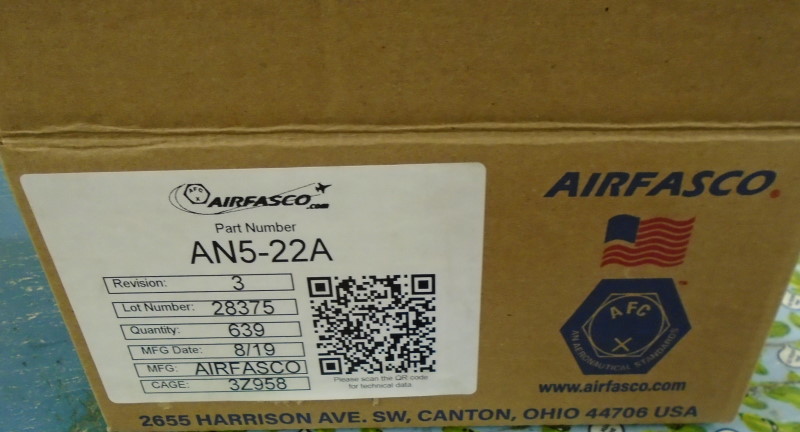 AN5-22A | Aircraft Bolts - AIRFASCO